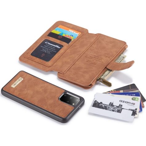 Caseme 007 Samsung Galaxy S20 Plus Hoesje Uitneembare 2in1 Bookcase Portemonnee - Bruin 571042 ...