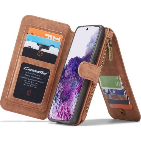 Caseme 007 Samsung Galaxy S20 Plus Hoesje Uitneembare 2in1 Bookcase Portemonnee - Bruin 571042 ...