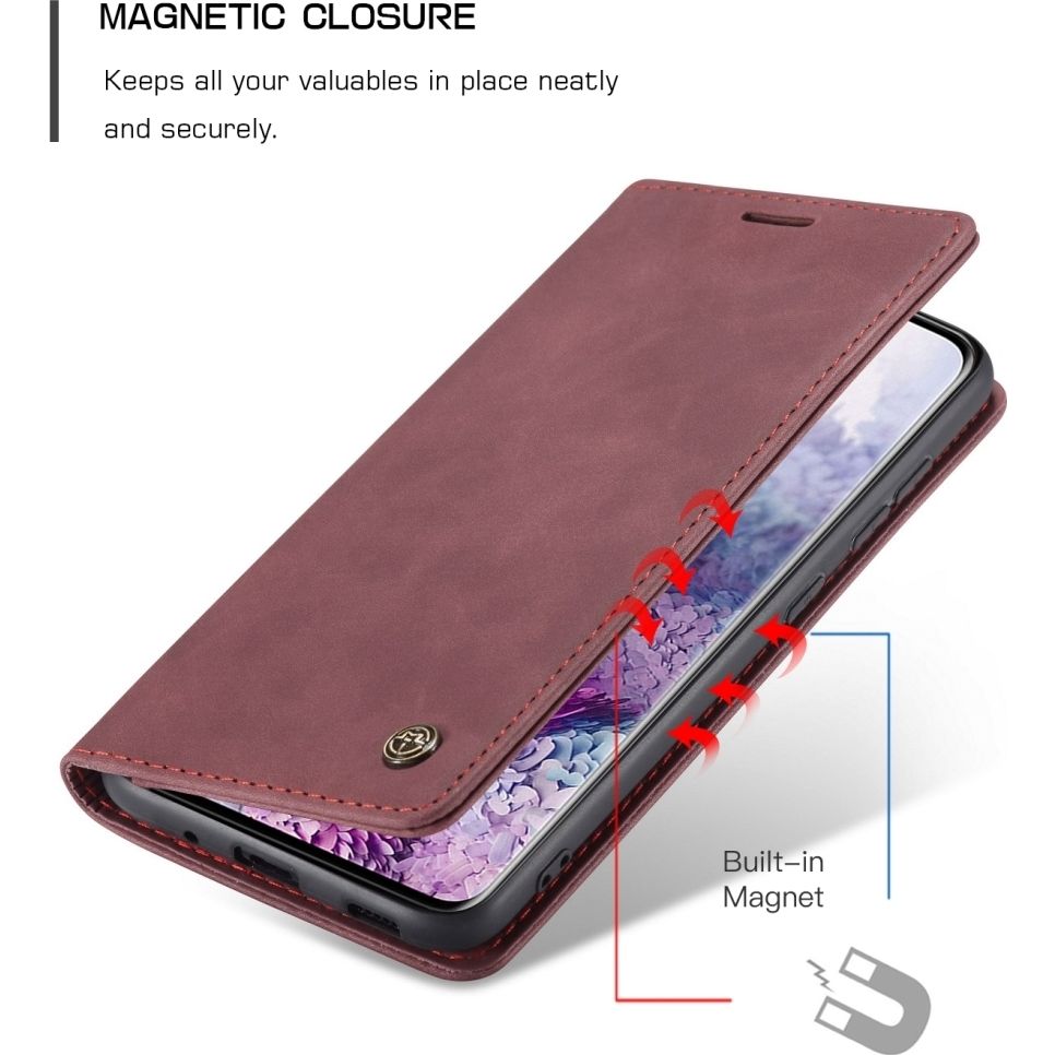 Caseme 013 Samsung Galaxy S20 Plus Hoesje Bookcase Portemonnee - Bordeaux Rood 570973 ...