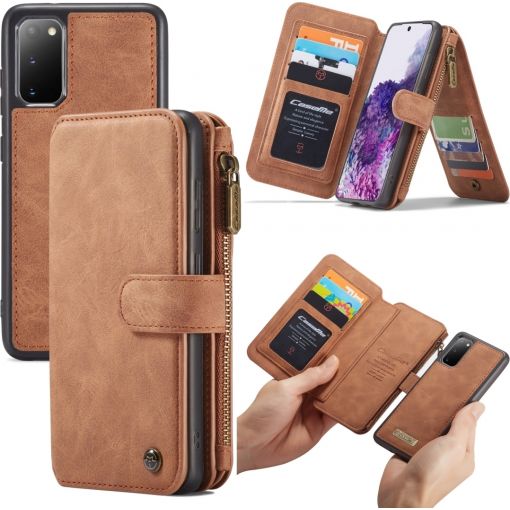 Caseme 007 Samsung Galaxy S20 Hoesje Uitneembare 2in1 Bookcase Portemonnee - Bruin 571048 ...