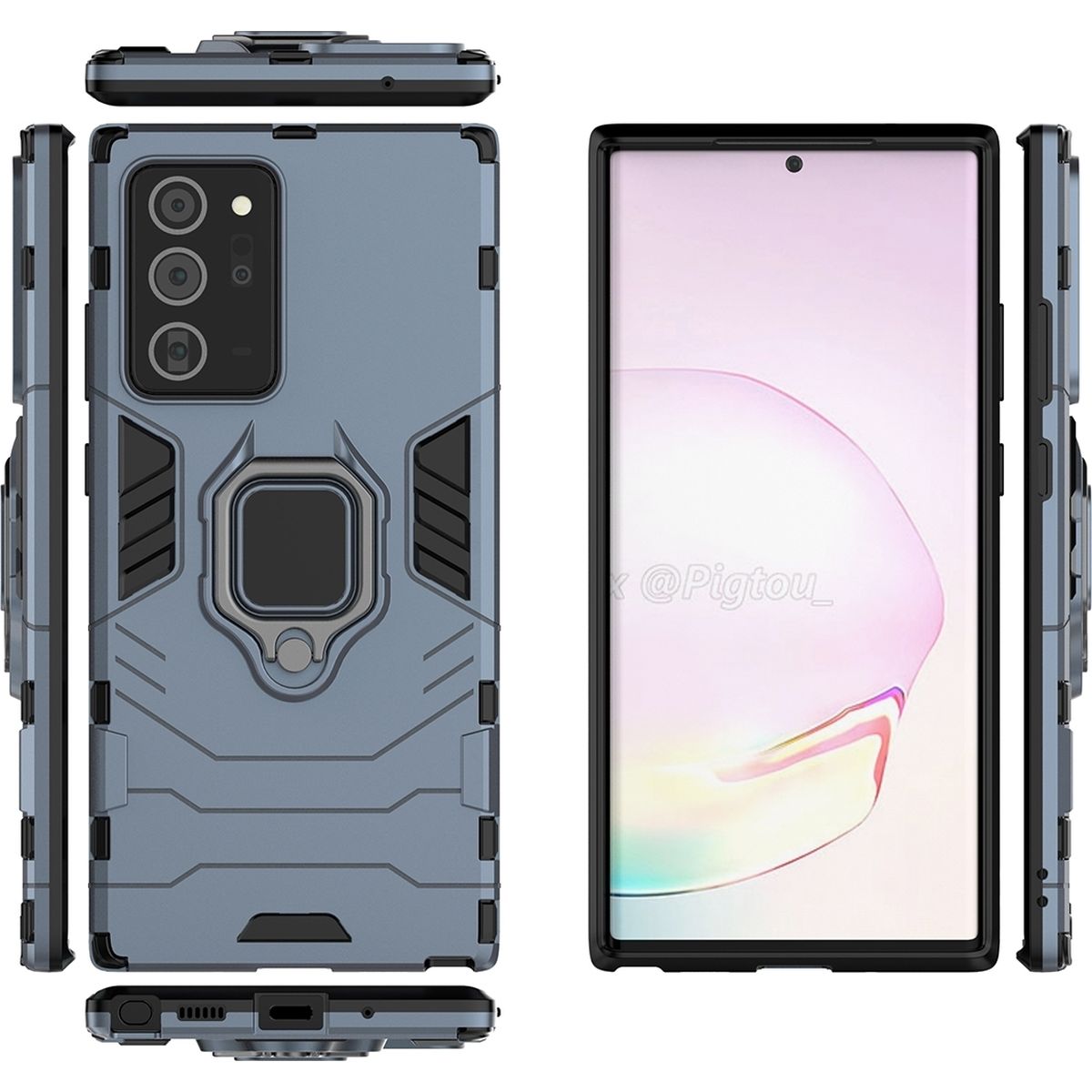 Mobigear Armor Ring Samsung Galaxy Note 20 Ultra Hoesje Hardcase Backcover Shockproof met ...