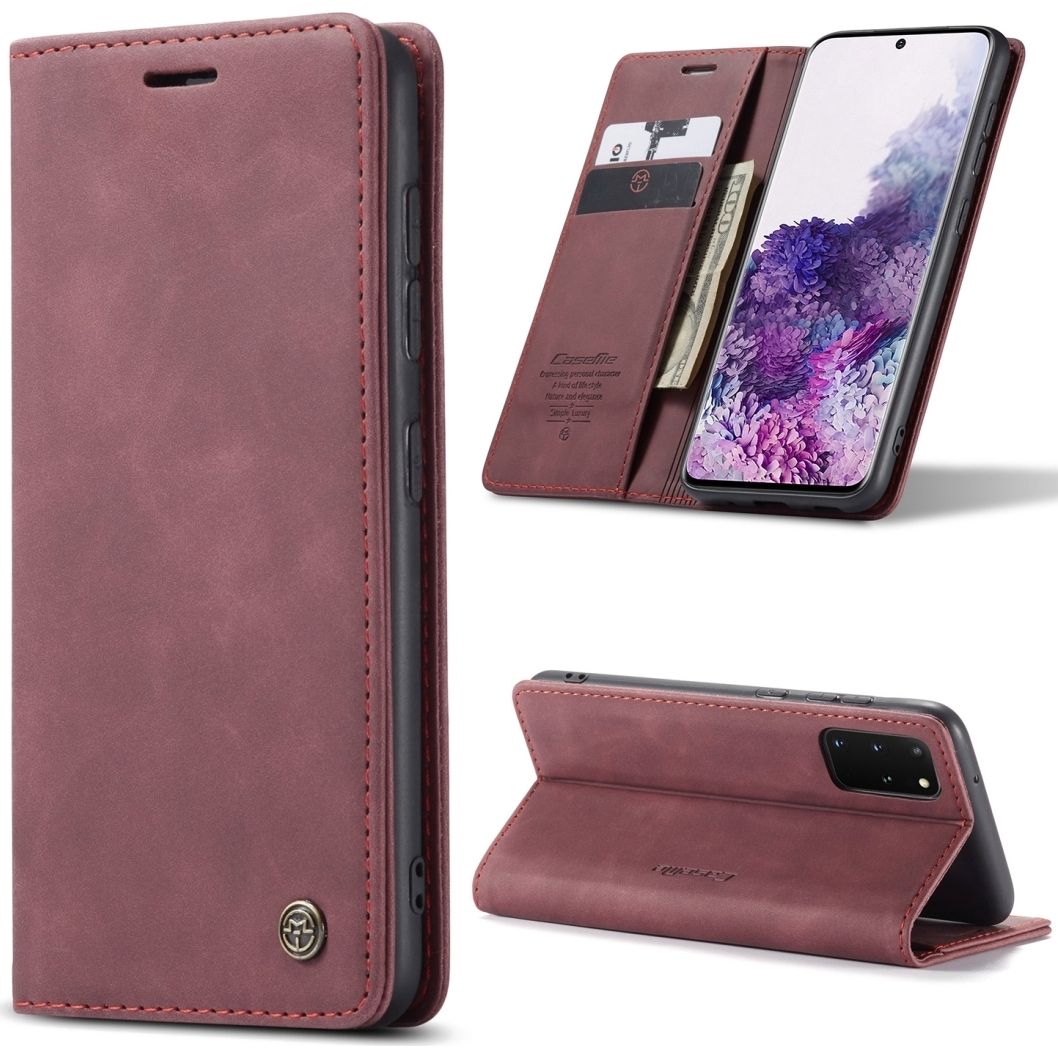 Caseme 013 Samsung Galaxy S20 Plus Hoesje Bookcase Portemonnee - Bordeaux Rood 570973 ...